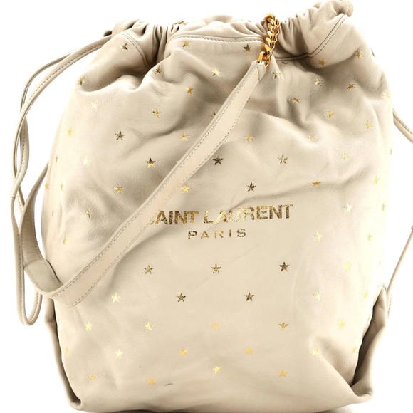 Yves Saint Laurent | Bags | Ysl Leather Drawstring Shoulder Bag | Poshmark